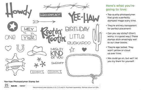 Yee Haw … New Stamp Set! | Linda's Stampin' Escape