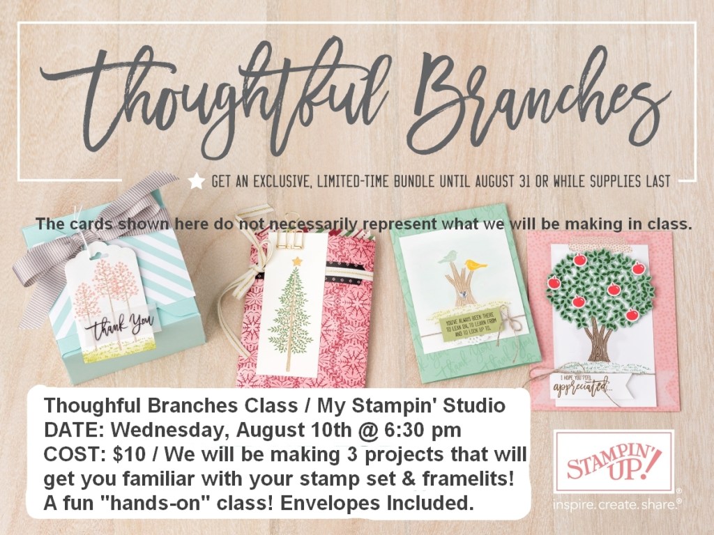 Stampin’ Class Announcement | Linda's Stampin' Escape