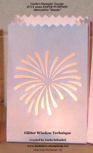 Sparkly Luminaries: Glitter Window Technique | Linda's Stampin' Escape