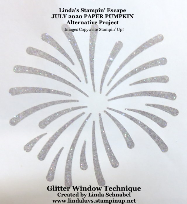 Sparkly Luminaries: Glitter Window Technique | Linda's Stampin' Escape