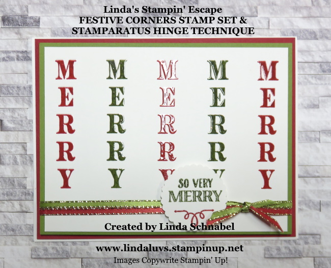 So Very Merry Christmas … | Linda's Stampin' Escape
