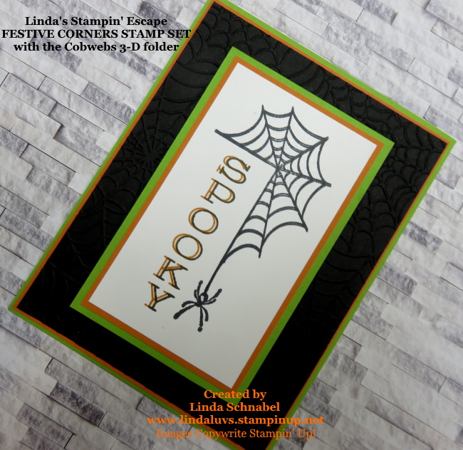 Festive “Halloween” Corners … | Linda's Stampin' Escape