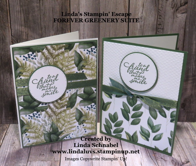 Lovely Greenery Cards … | Linda's Stampin' Escape