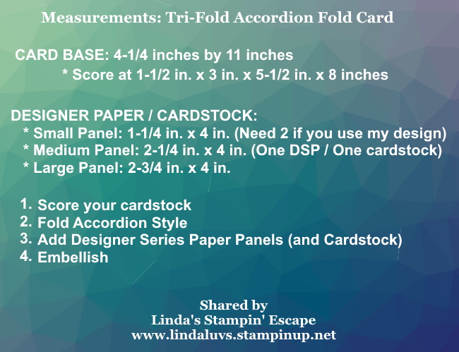 Forever Fern Tri-Fold Card … | Linda's Stampin' Escape