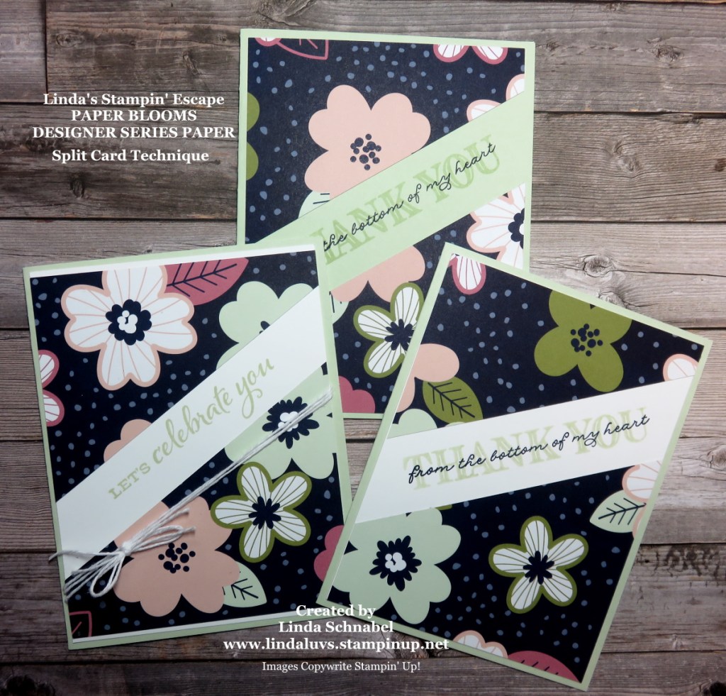 Split Card Technique 2 | Linda's Stampin' Escape