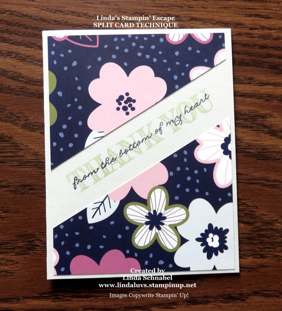 Split Card Technique 2 | Linda's Stampin' Escape