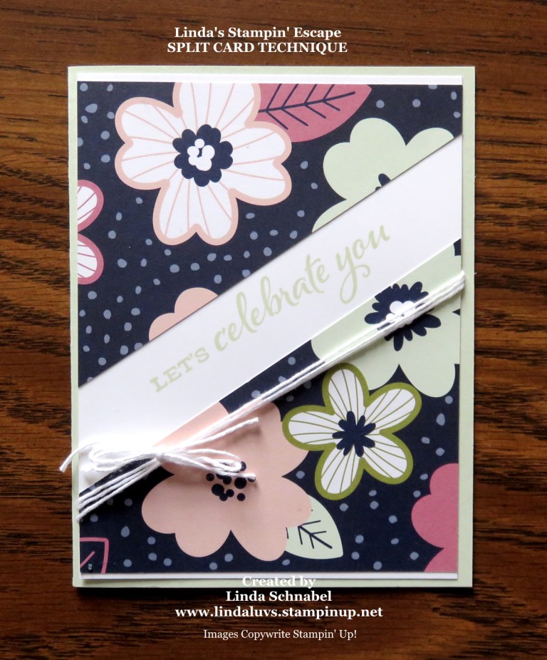 Split Card Technique 2 | Linda's Stampin' Escape