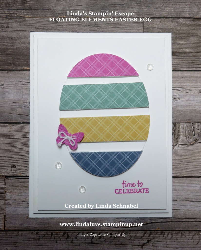 Floating Elements Technique / Easter Card | Linda's Stampin' Escape