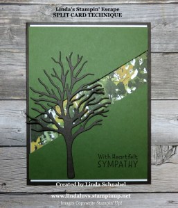 Split Card Technique 2 | Linda's Stampin' Escape
