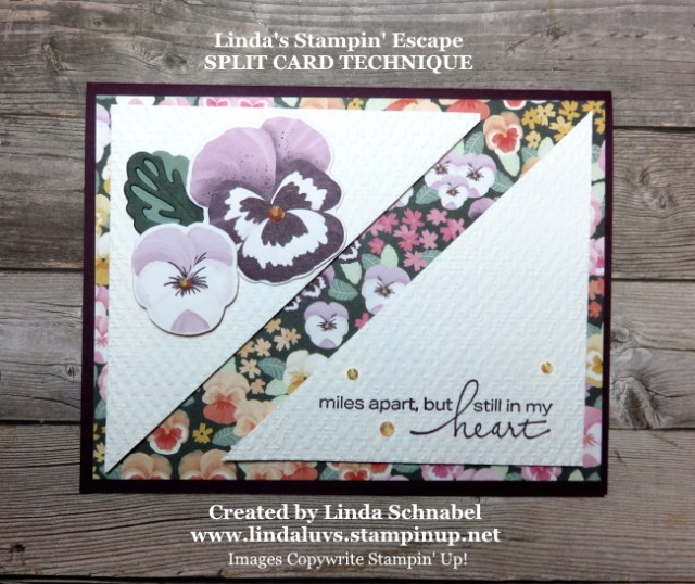 Split Card Technique 2 | Linda's Stampin' Escape
