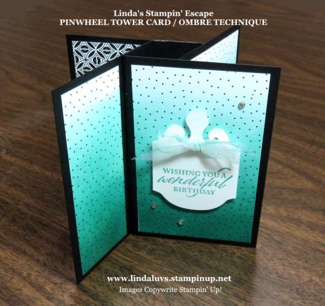 Friday Fun: More Pinwheel Tower Cards! | Linda's Stampin' Escape