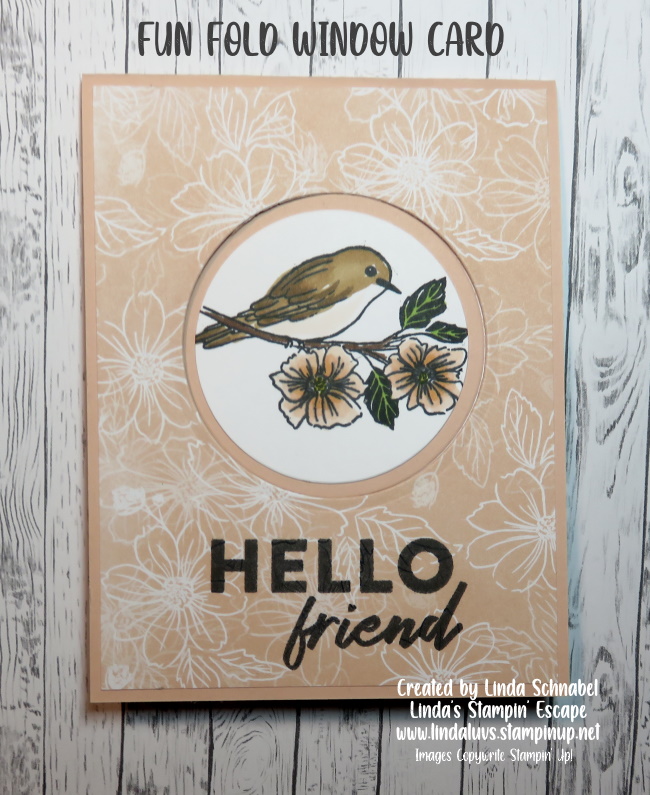 Fun Fold Window Card … | Linda's Stampin' Escape