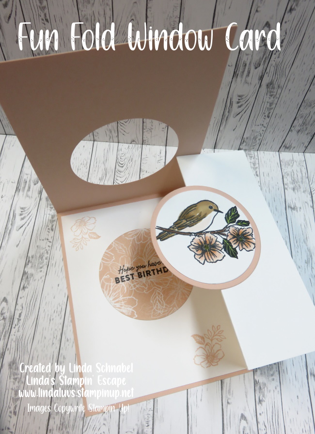 Fun Fold Window Card … | Linda's Stampin' Escape