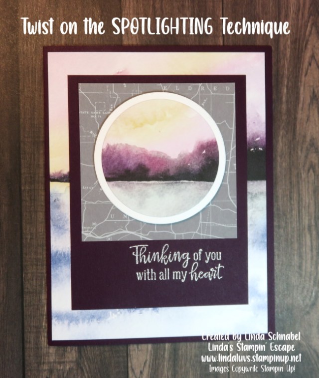 Spotlight Technique with New Horizons | Linda's Stampin' Escape