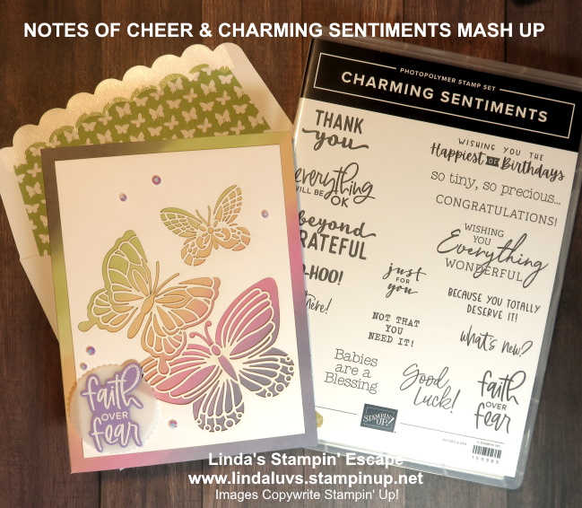 Mash up: Notes of Cheer Card Kit & Charming Sentiments | Linda's ...