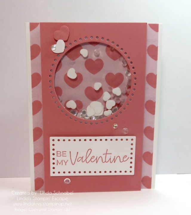 Upcycling Leftovers: Shaker Card for Valentine’s Day | Linda's Stampin ...